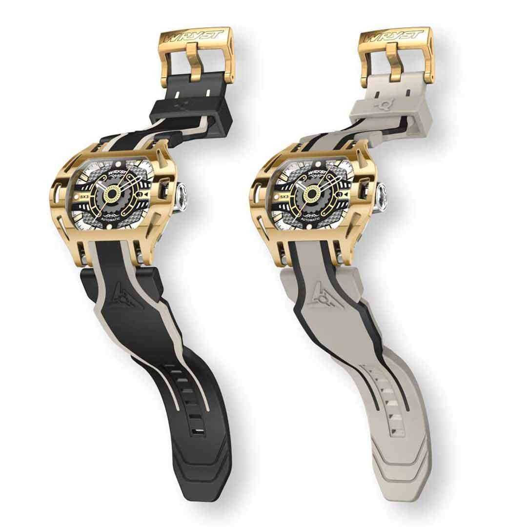 Automatic Gold Watch Wryst Racer SX3 | In Polished Yellow Gold
