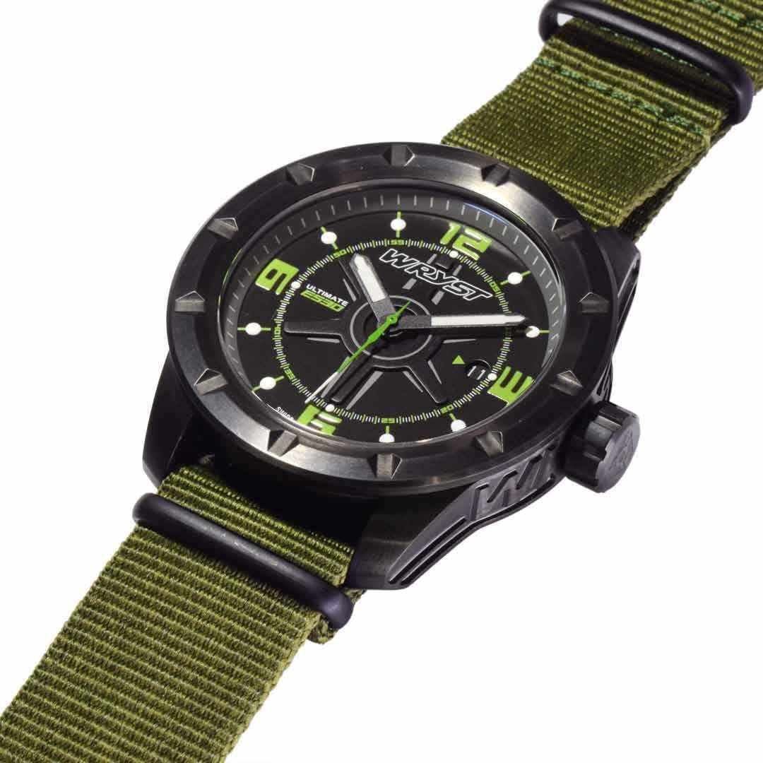 Montres Nato militaire avec bracelet kaki de l'armée Suisse
