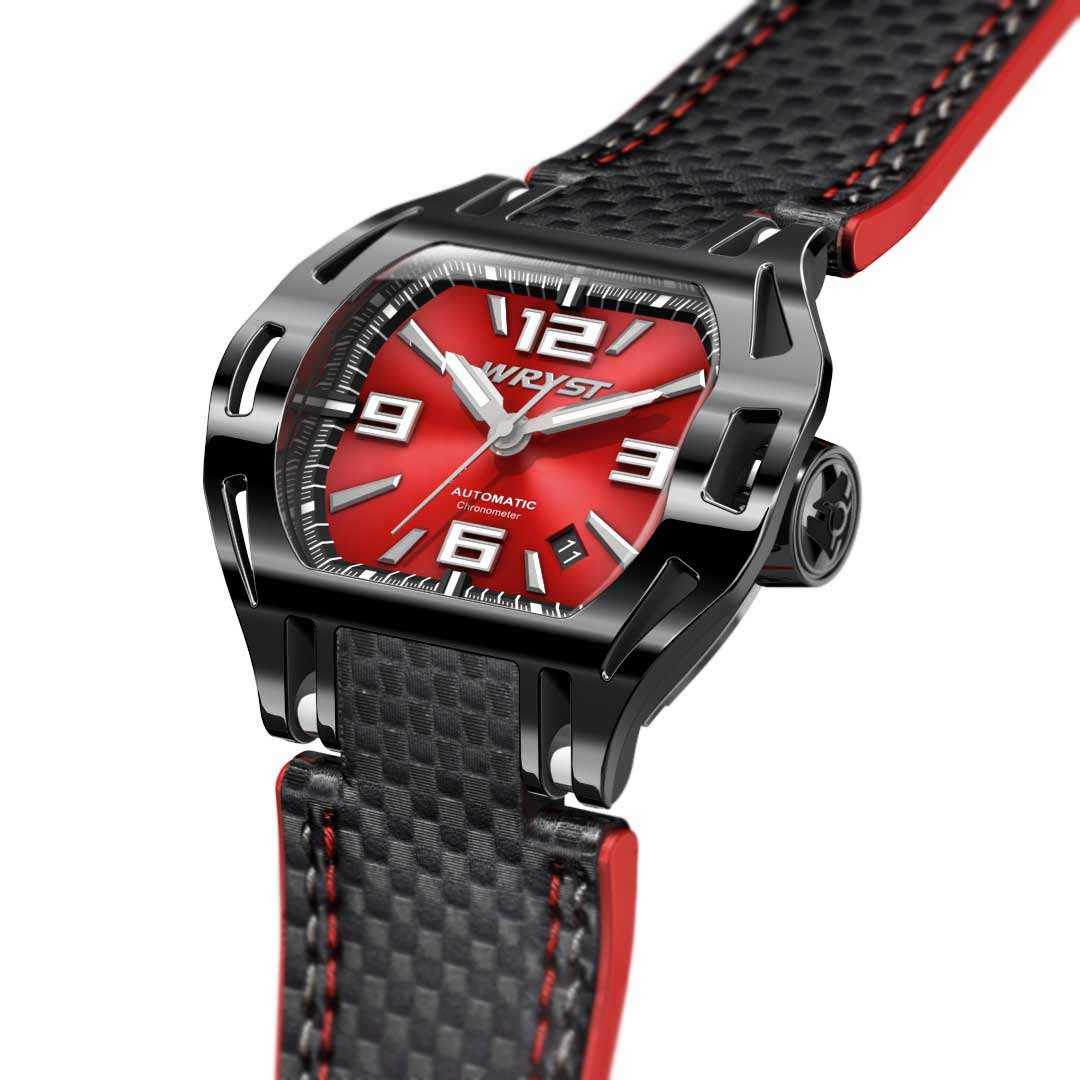 Wryst Red Dial Watch SX8 with Swiss Automatic Movement